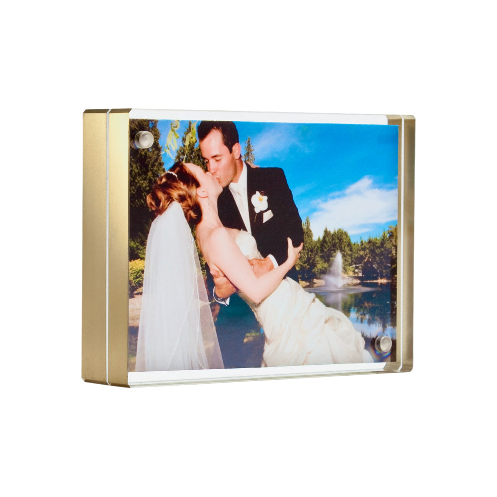 Color Edge Magnet Frame in Gold by Canetti – Canetti Design Group
